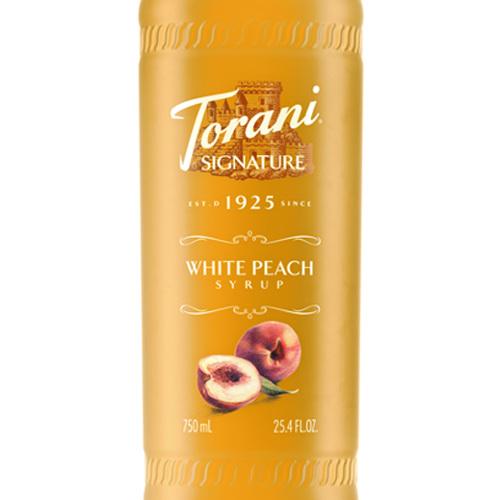 White Peach Signature Syrup 750 mL Bottle – Coffee Syrup Canada